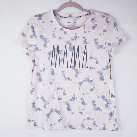 Rae Dunn | Tops | Rae Dunn Mama Tshirtlight Tiedyed Stretch Xs | Poshmark